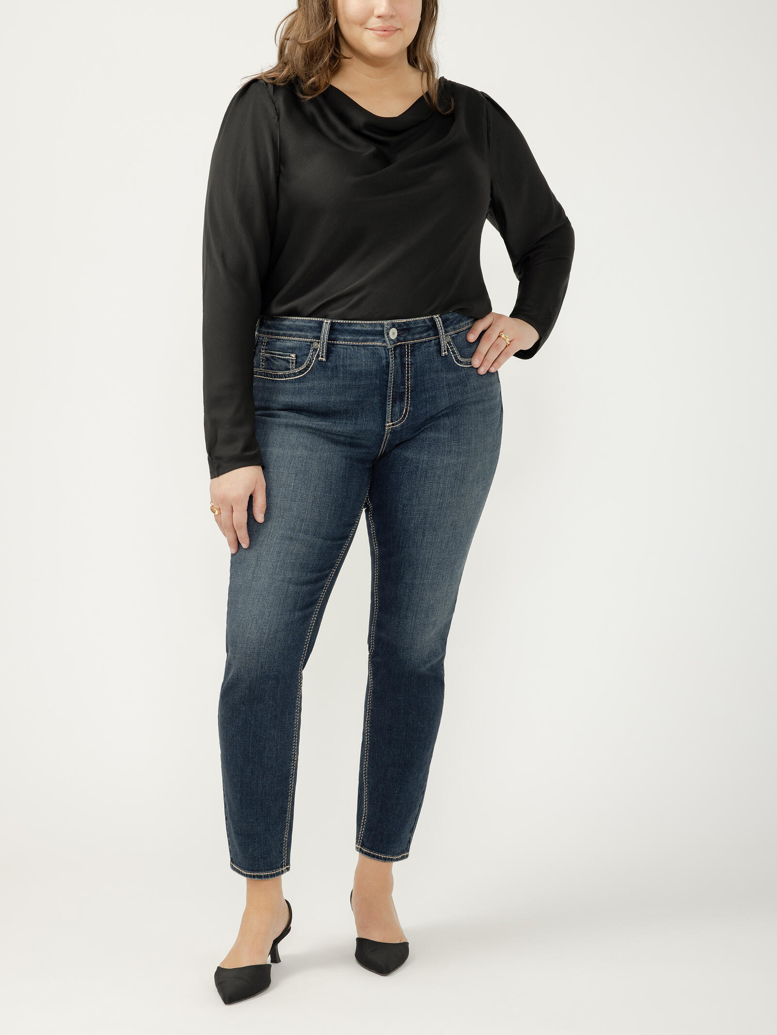Buy Suki Mid Rise Skinny Luxe Stretch Jeans for USD 57.00 | Silver Jeans