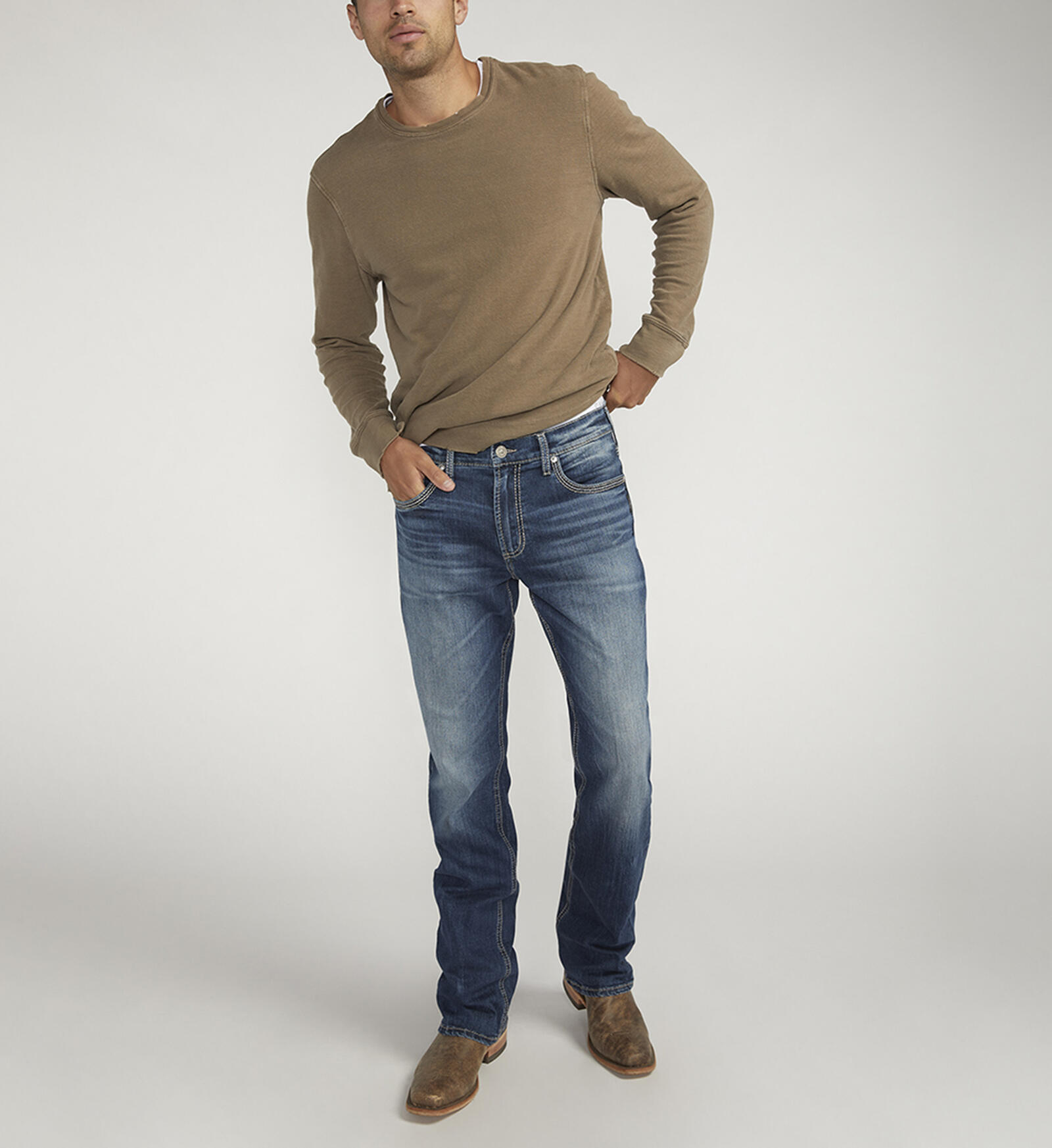 Buy Jace Slim Fit Bootcut Jeans For Usd 5200 Silver Jeans Us New