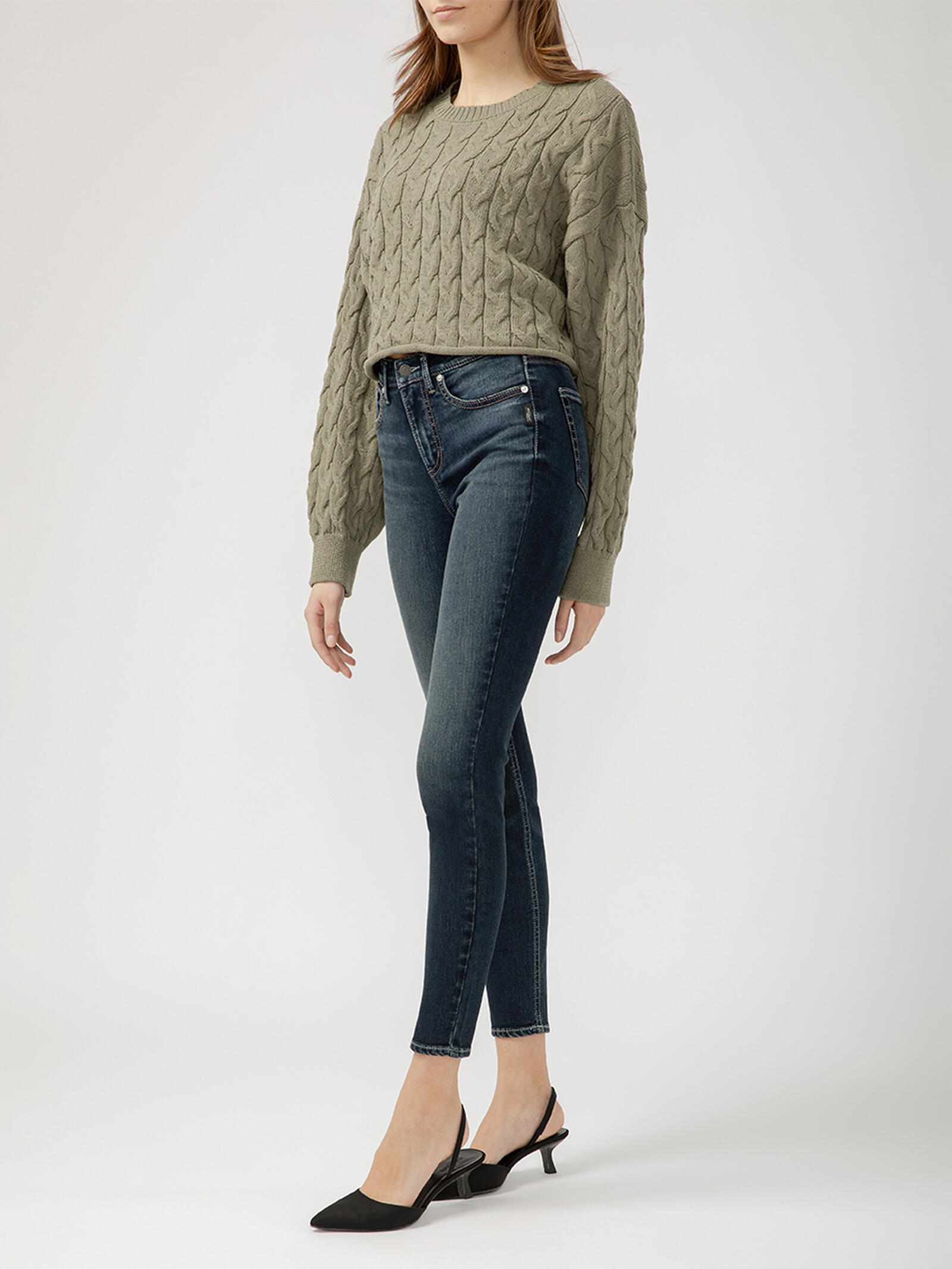 Buy Isbister High Rise Skinny Jeans for USD 84.00 | Silver Jeans US New