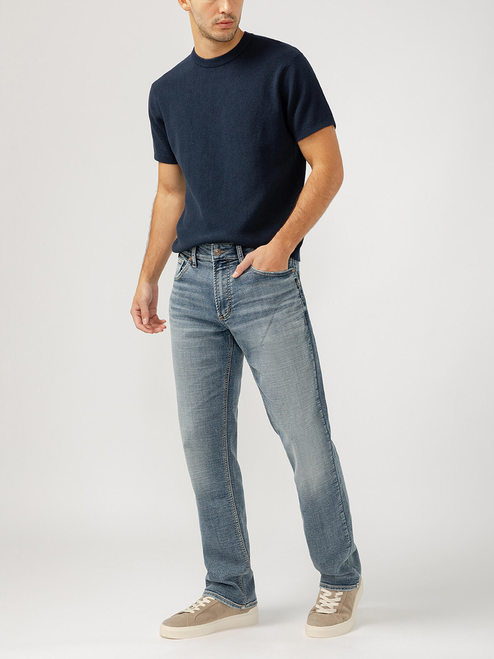 Buy Grayson Classic Fit Straight Leg Jeans for USD 39.00 | Silver Jeans
