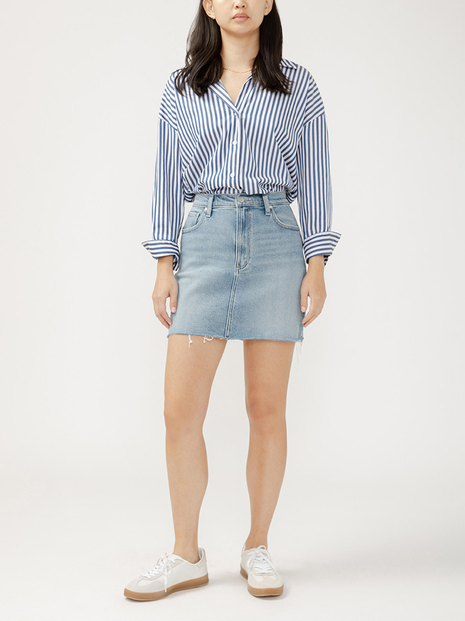 mini skirt pattern denim
