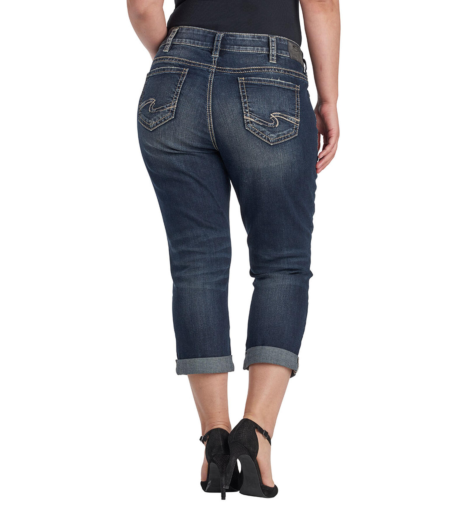 Buy Elyse Capri Rinse Wash for USD 79.00 | Silver Jeans US New