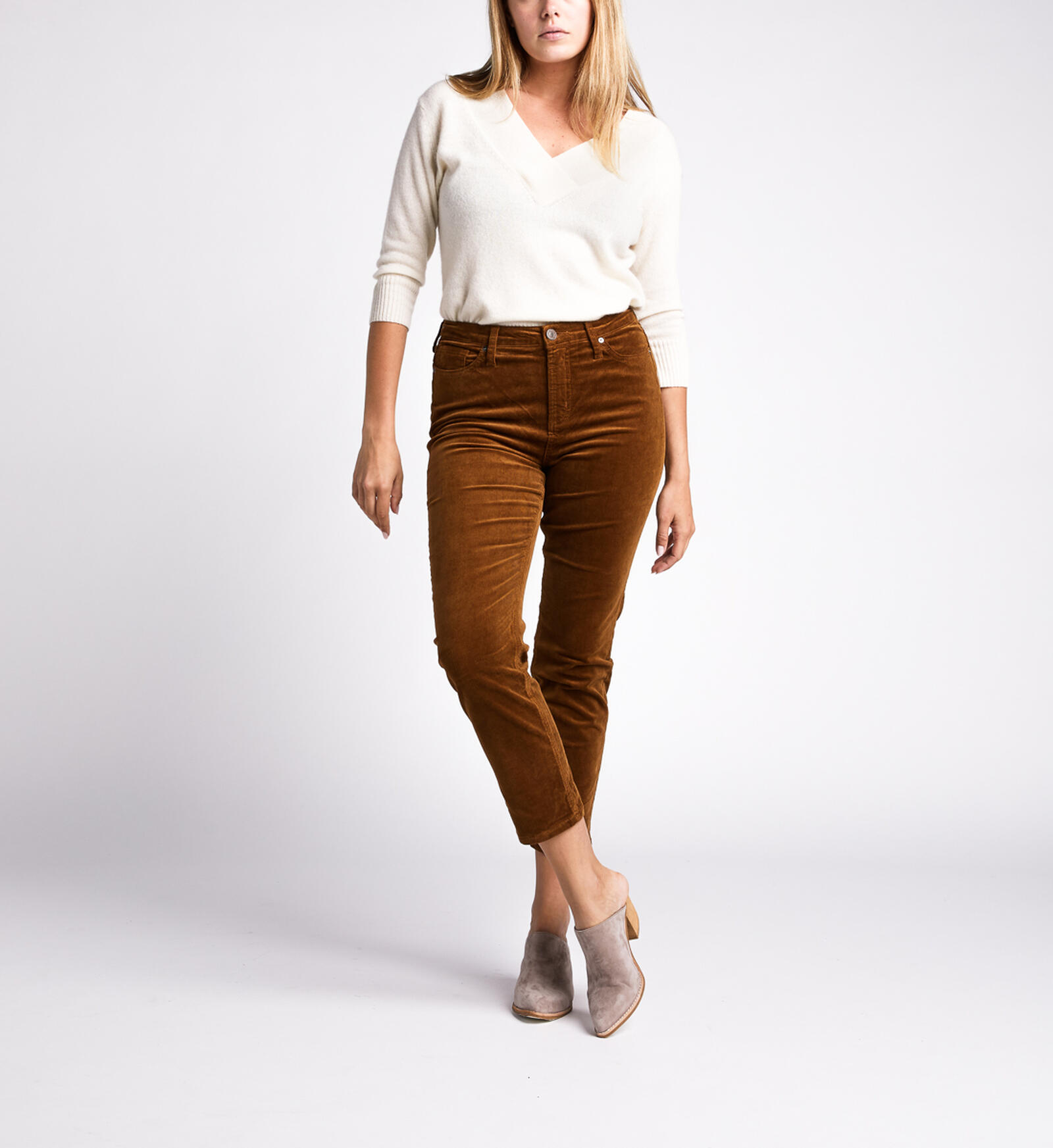 Buy High Note High Rise Slim Leg Pants for USD 79.00 | Silver Jeans US New