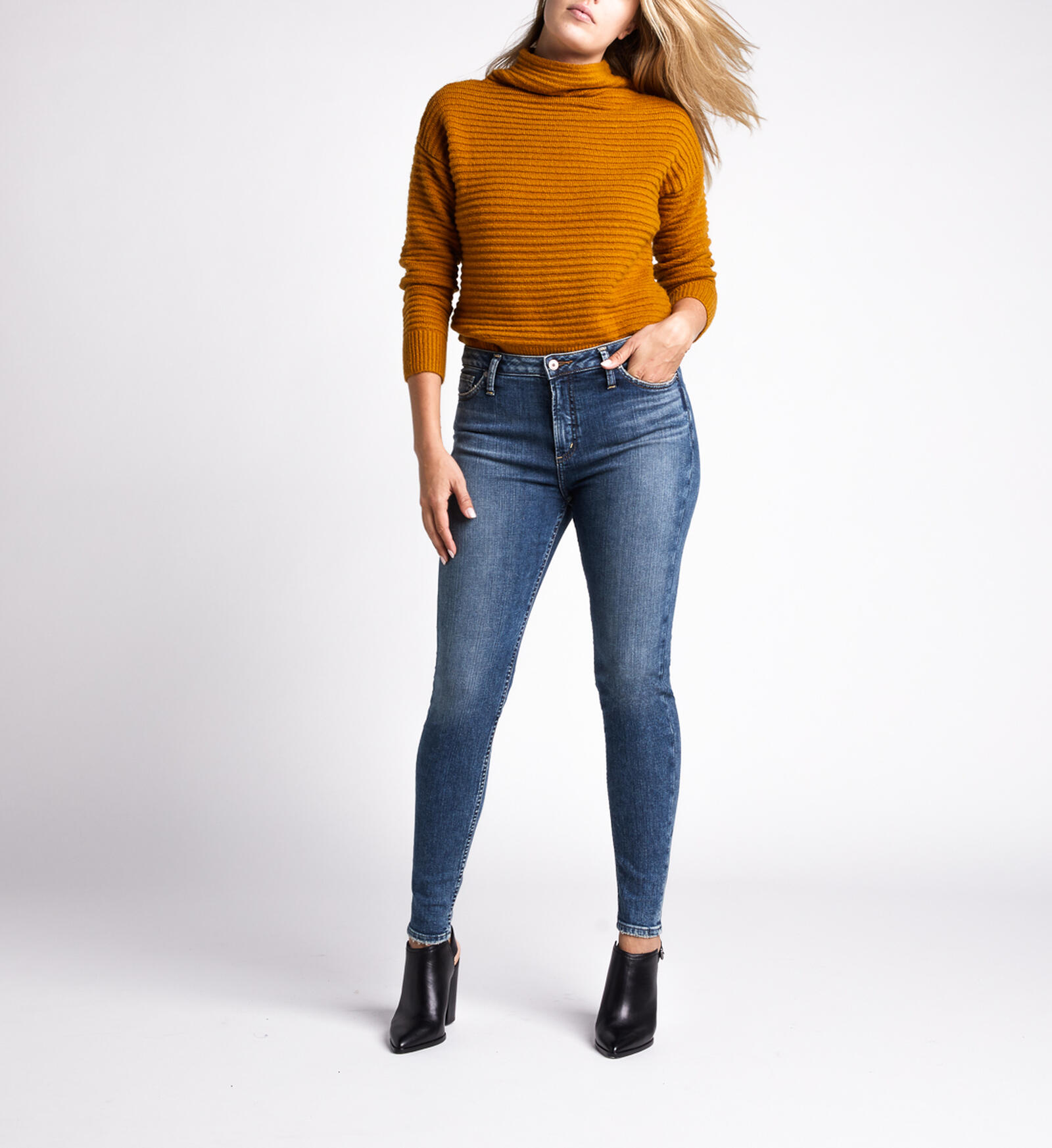 Buy High Note High Rise Skinny Leg Jeans for USD 79.00 | Silver Jeans ...