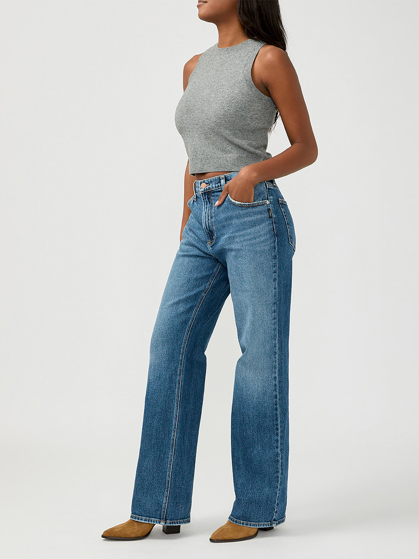 Buy 90s Baggy Mid Rise Bootcut Jeans for USD 39.00 | Silver Jeans