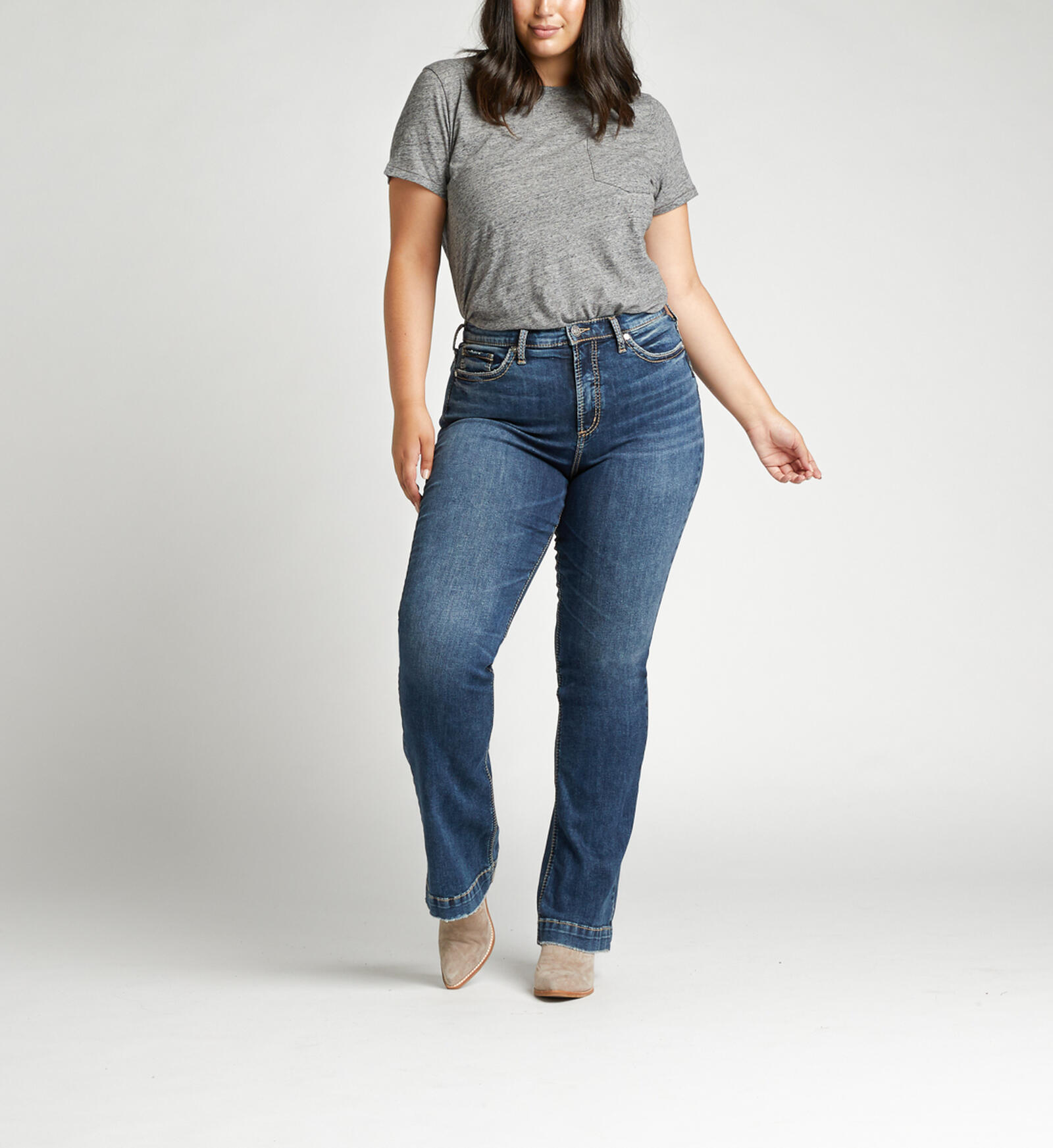 Buy Calley Super High Rise Bootcut Plus Size Jeans for USD 99.00 ...