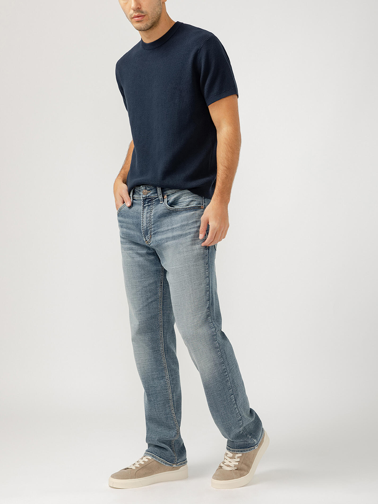 Buy Grayson Classic Fit Straight Leg Jeans for USD 39.00 | Silver Jeans