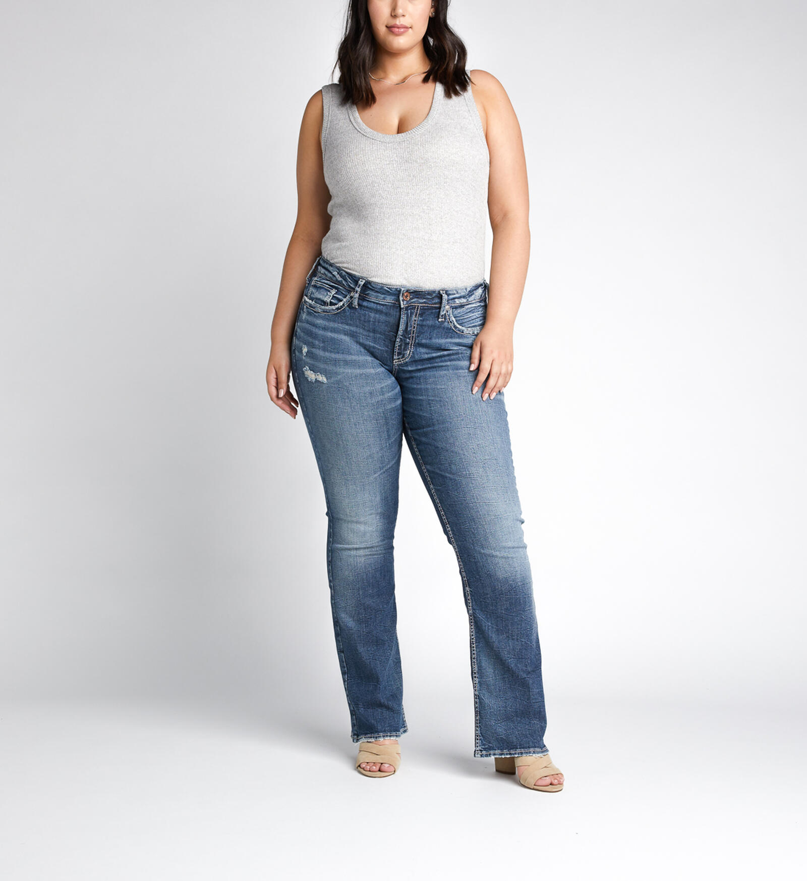 Buy Suki Mid Rise Bootcut Plus Size Jeans for USD 109.00 | Silver Jeans ...
