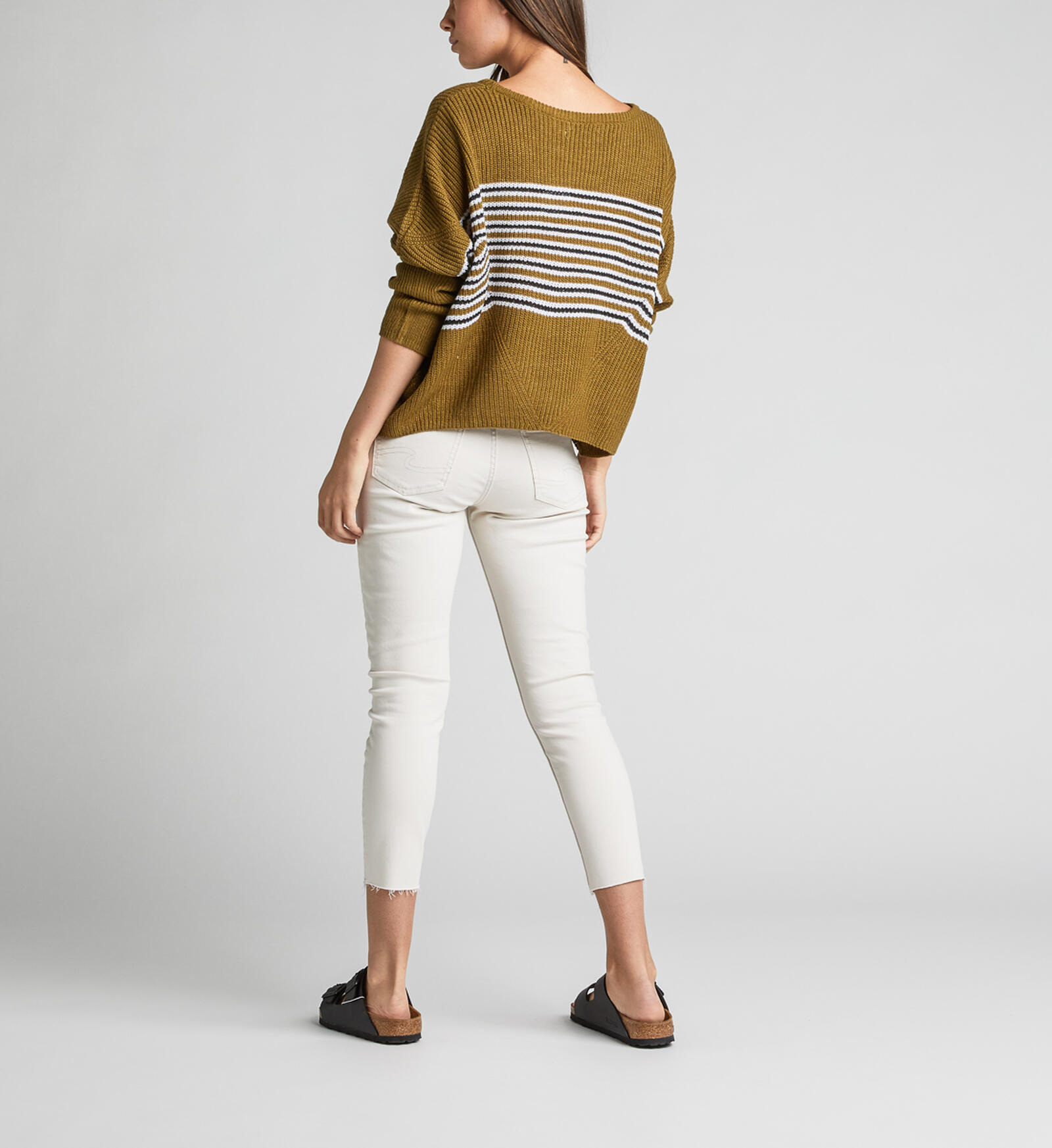 Buy Avery High-Rise Curvy Skinny Crop Jeans for USD 74.00 | Silver ...