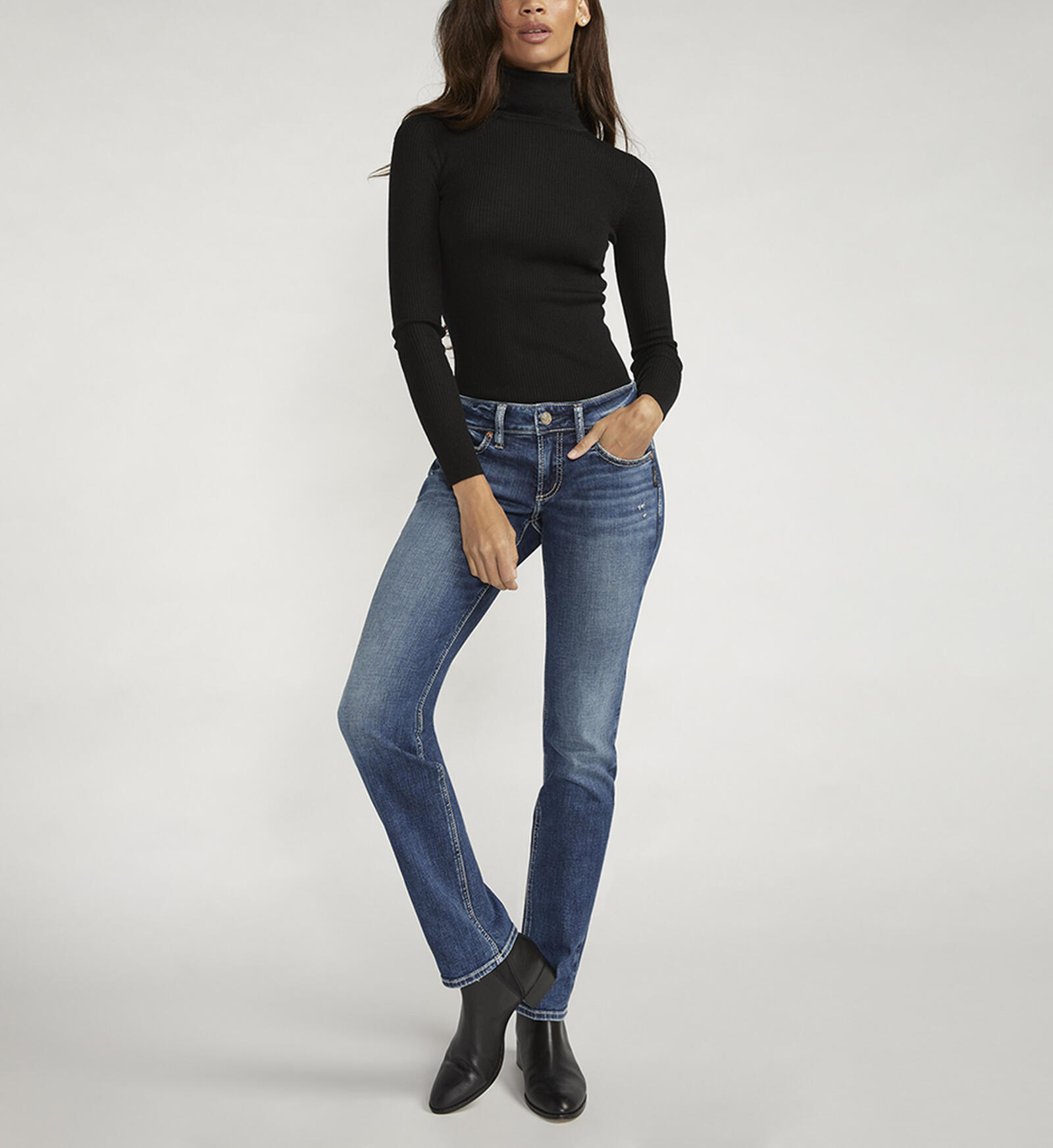 Buy Britt Low Rise Straight Leg Jeans for USD 94.00 | Silver Jeans US New
