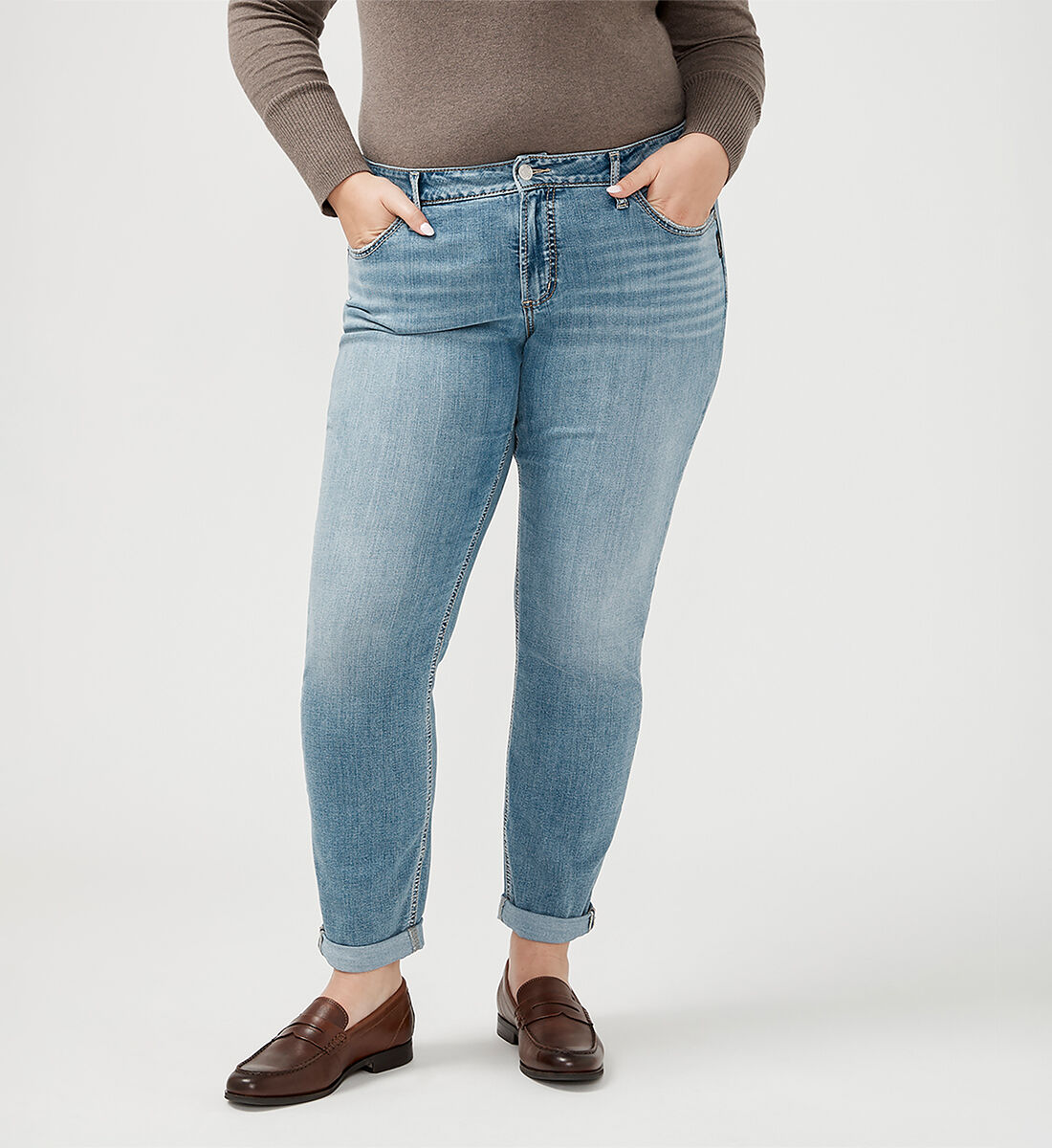 Stretch boyfriend jeans store