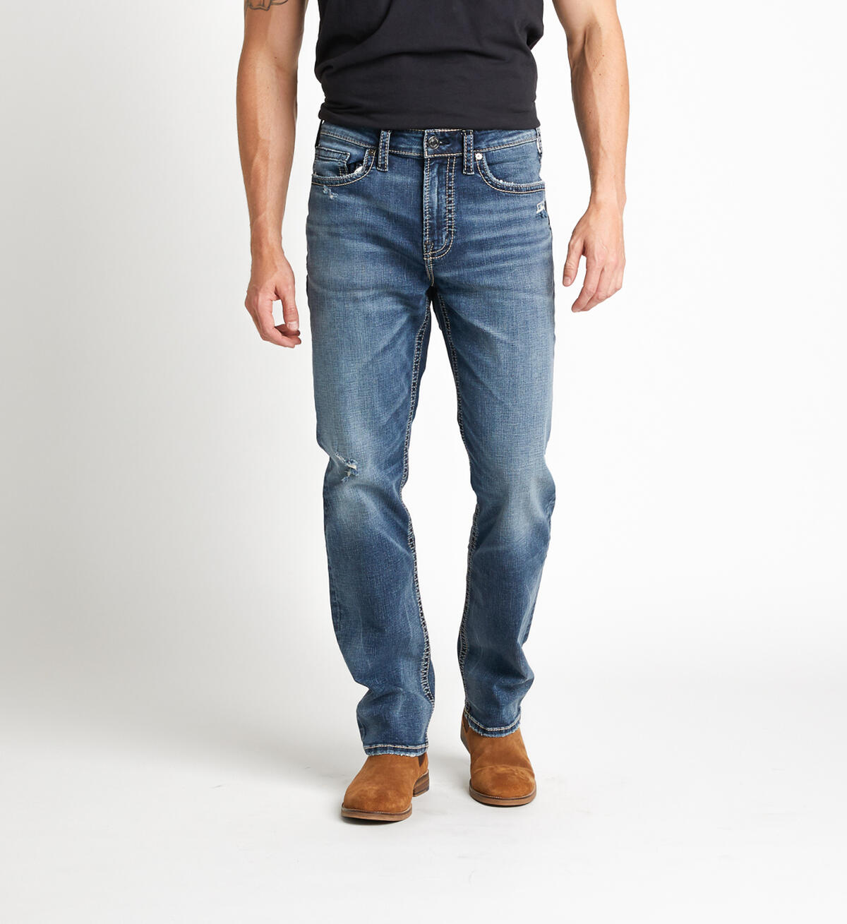 Buy Grayson Easy Fit Straight Leg Jeans for USD 99.00 | Silver Jeans US New