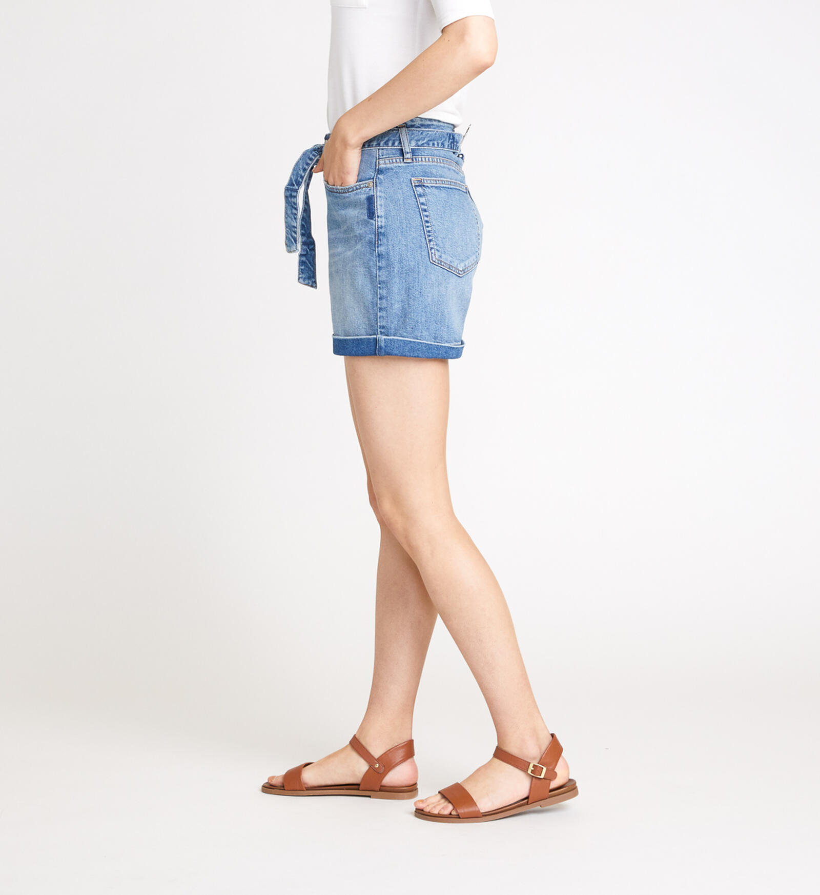 Buy Tied and Wide High Rise Short for USD 59.00 | Silver Jeans US New