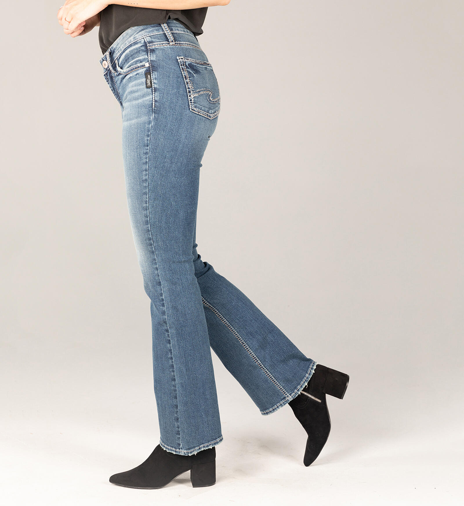 Buy Suki Mid Rise Bootcut Jeans for USD 89.00 | Silver Jeans US New