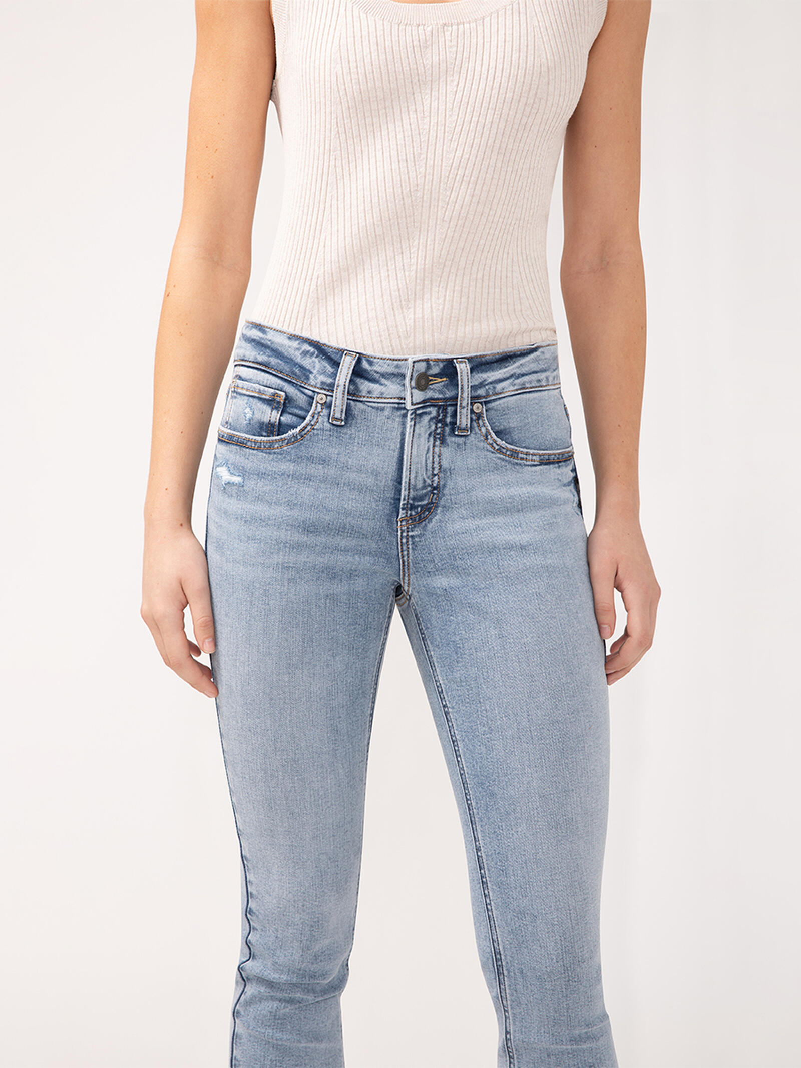 Buy Suki Mid Rise Skinny Jeans for USD 39.00 | Silver Jeans