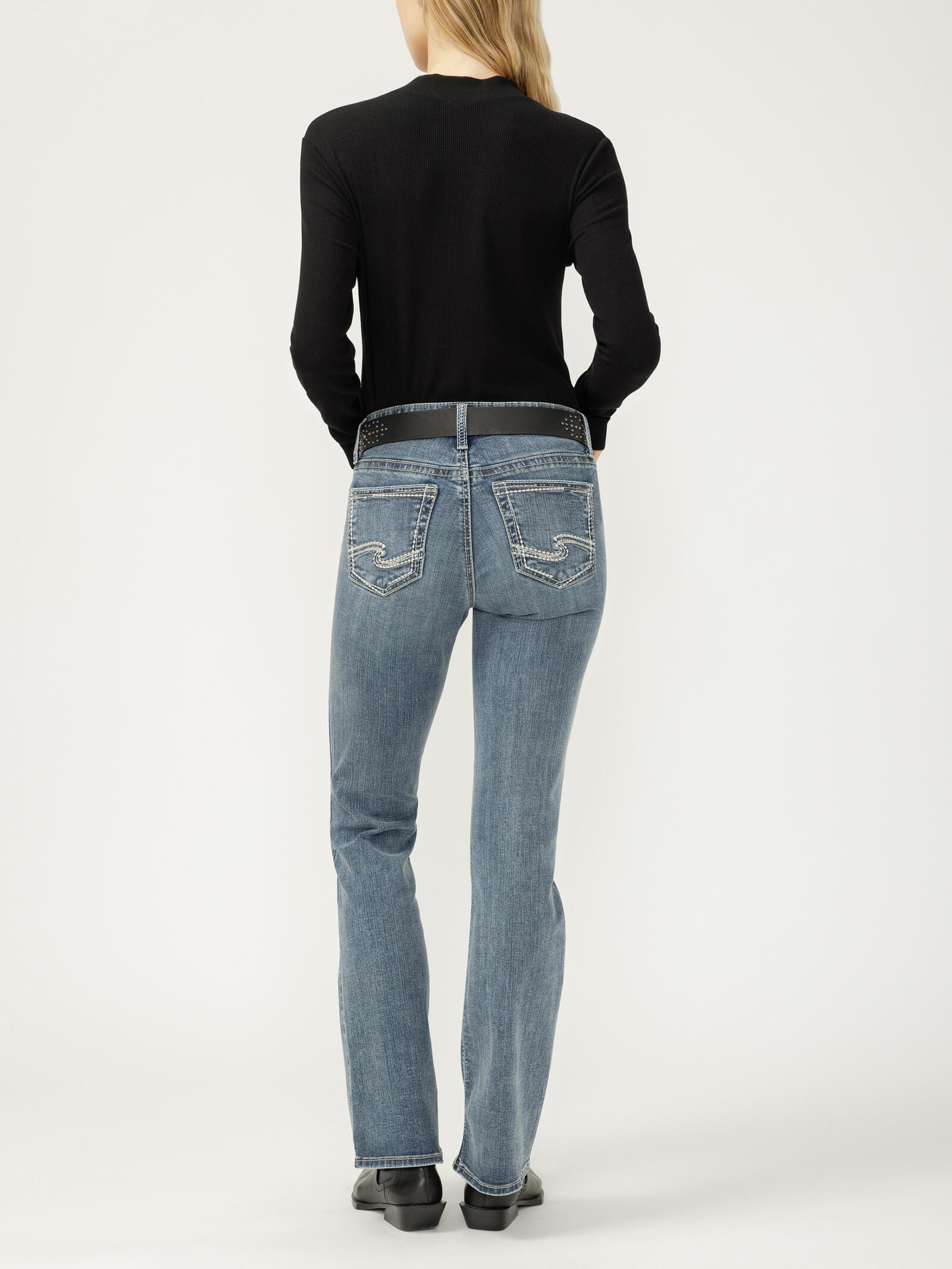 Buy Suki Mid Rise Bootcut Frontier Strong Jeans for USD 98.00 | Silver ...