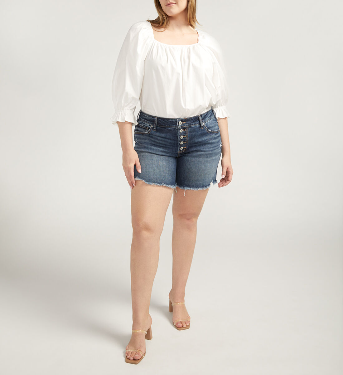 Buy Boyfriend Mid Rise Luxe Stretch Shorts Plus Size for USD Buy Boyfriend Mid Rise Luxe Stretch Shorts Plus Size for USD