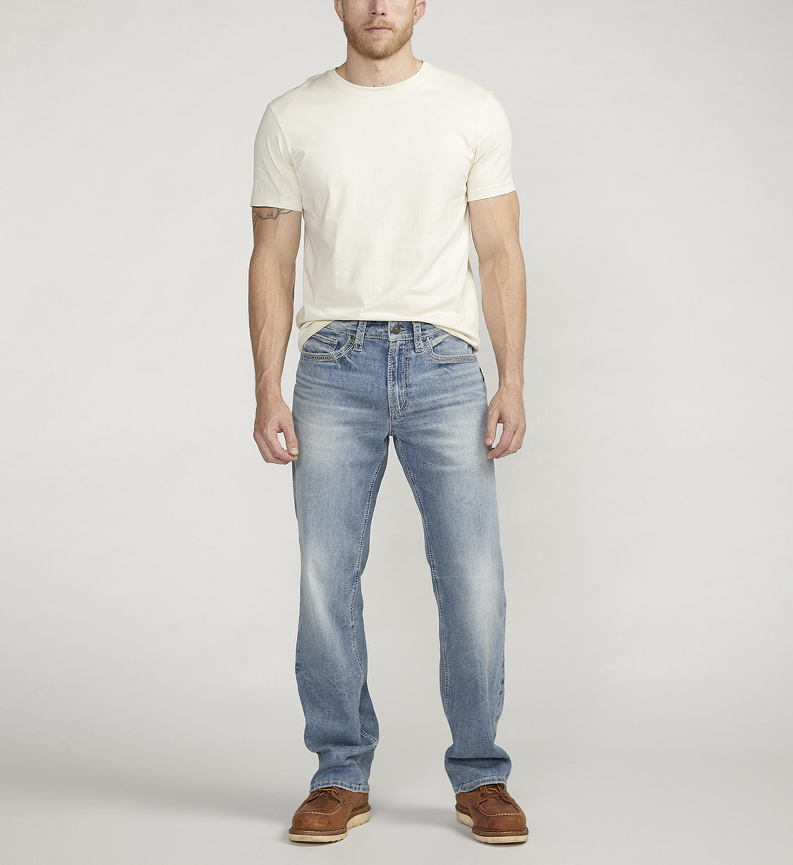 Buy Gordie Relaxed Fit Straight Leg Jeans For Usd 8400 Silver Jeans