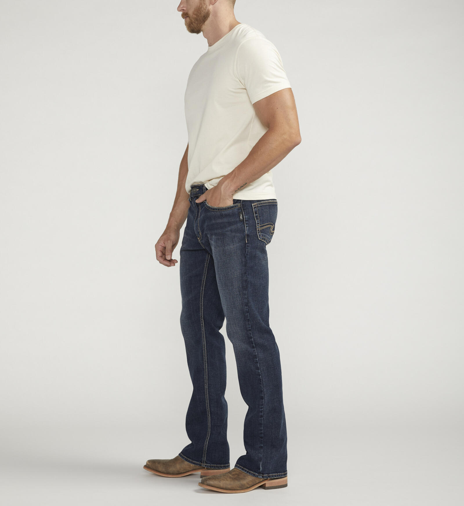 Buy Jace Slim Fit Bootcut Jeans For Usd 4900 Silver Jeans Us New