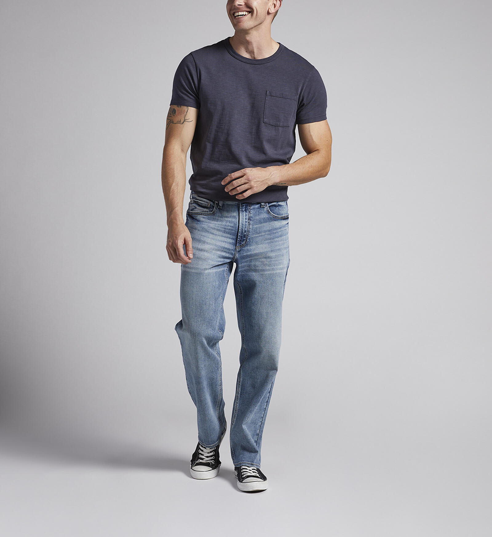 Buy Hunter Athletic Fit Straight Leg Jeans for USD 94.00 | Silver Jeans ...