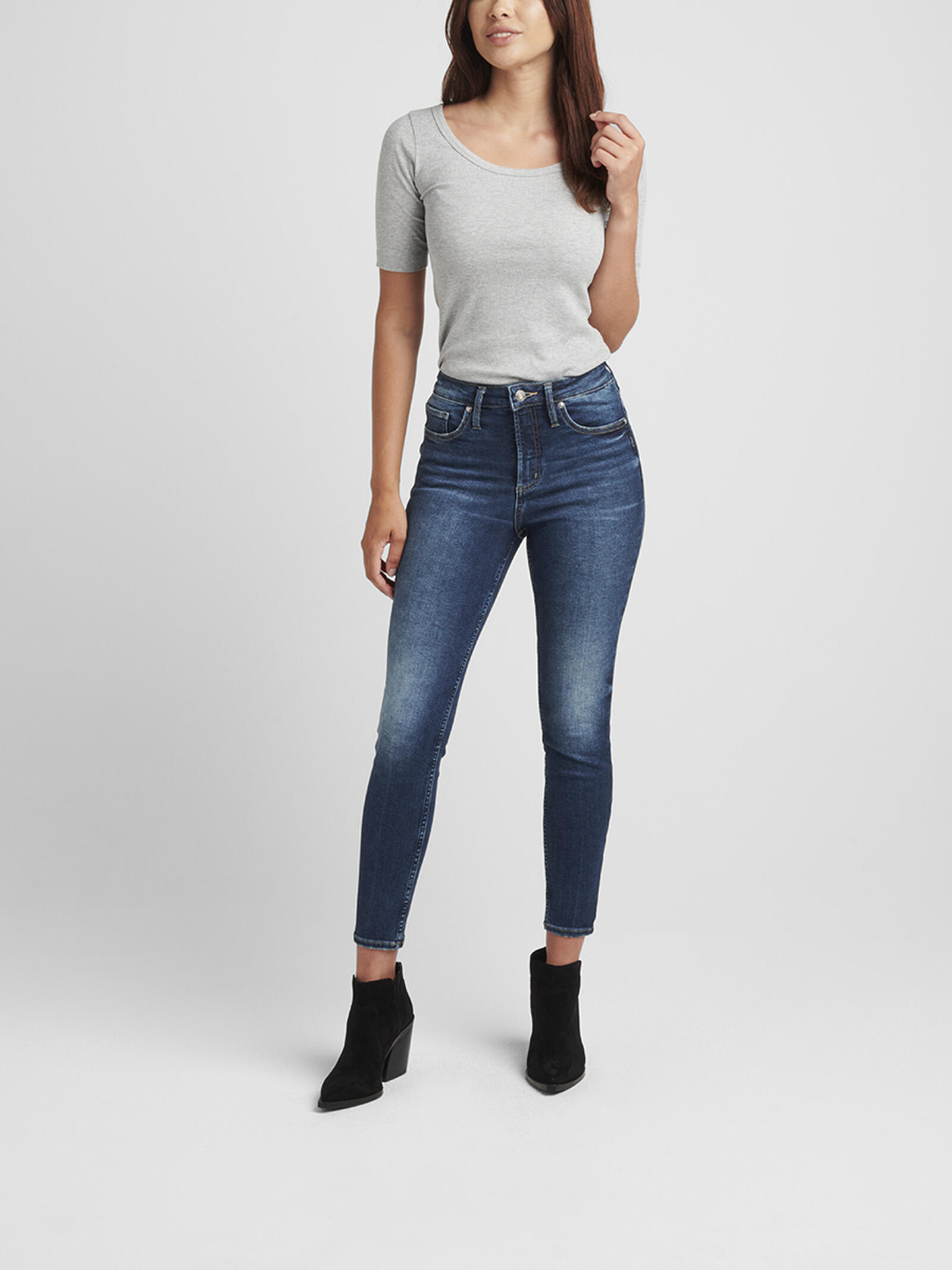 Buy Infinite Fit High Rise Skinny Jeans for USD 34.00 | Silver Jeans US New