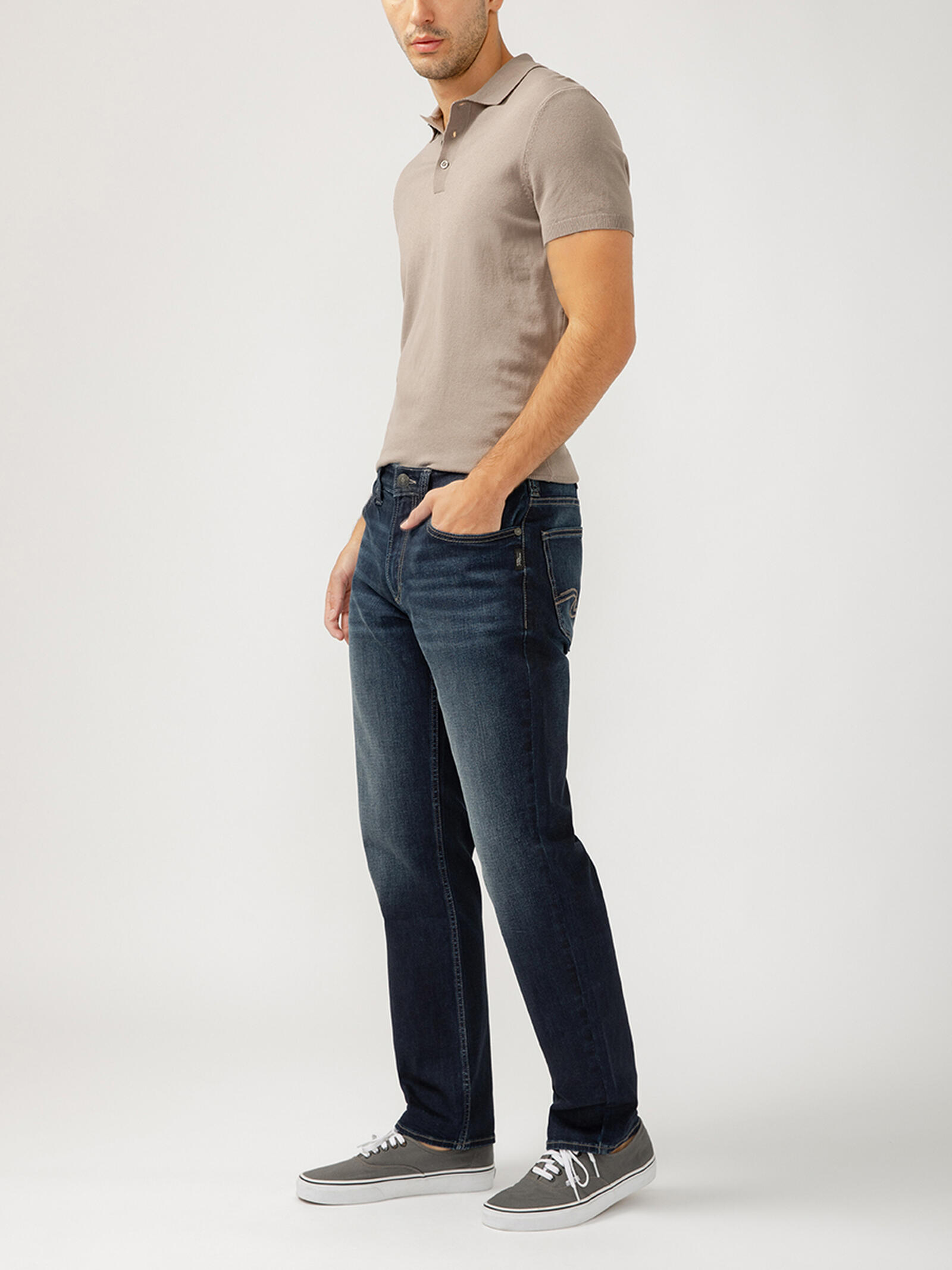 Buy Eddie Relaxed Fit Slim Straight Leg Jeans for USD 84.00 | Silver Jeans