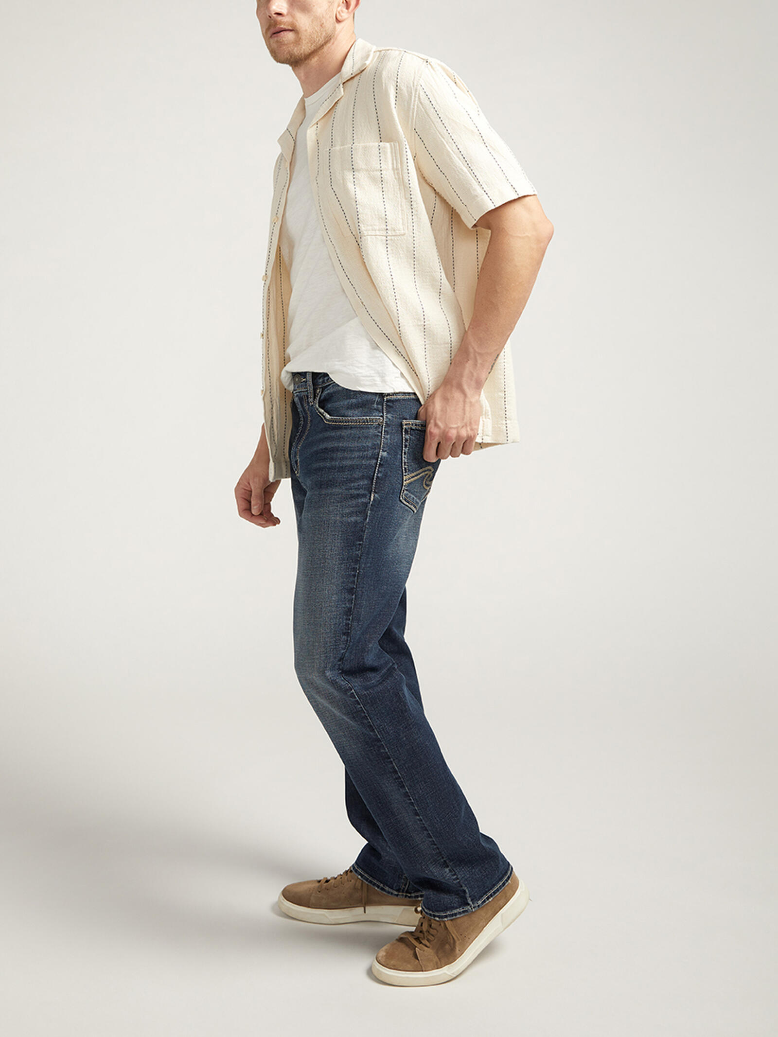 Buy Grayson Classic Fit Straight Leg Jeans for USD 104.00 | Silver Jeans