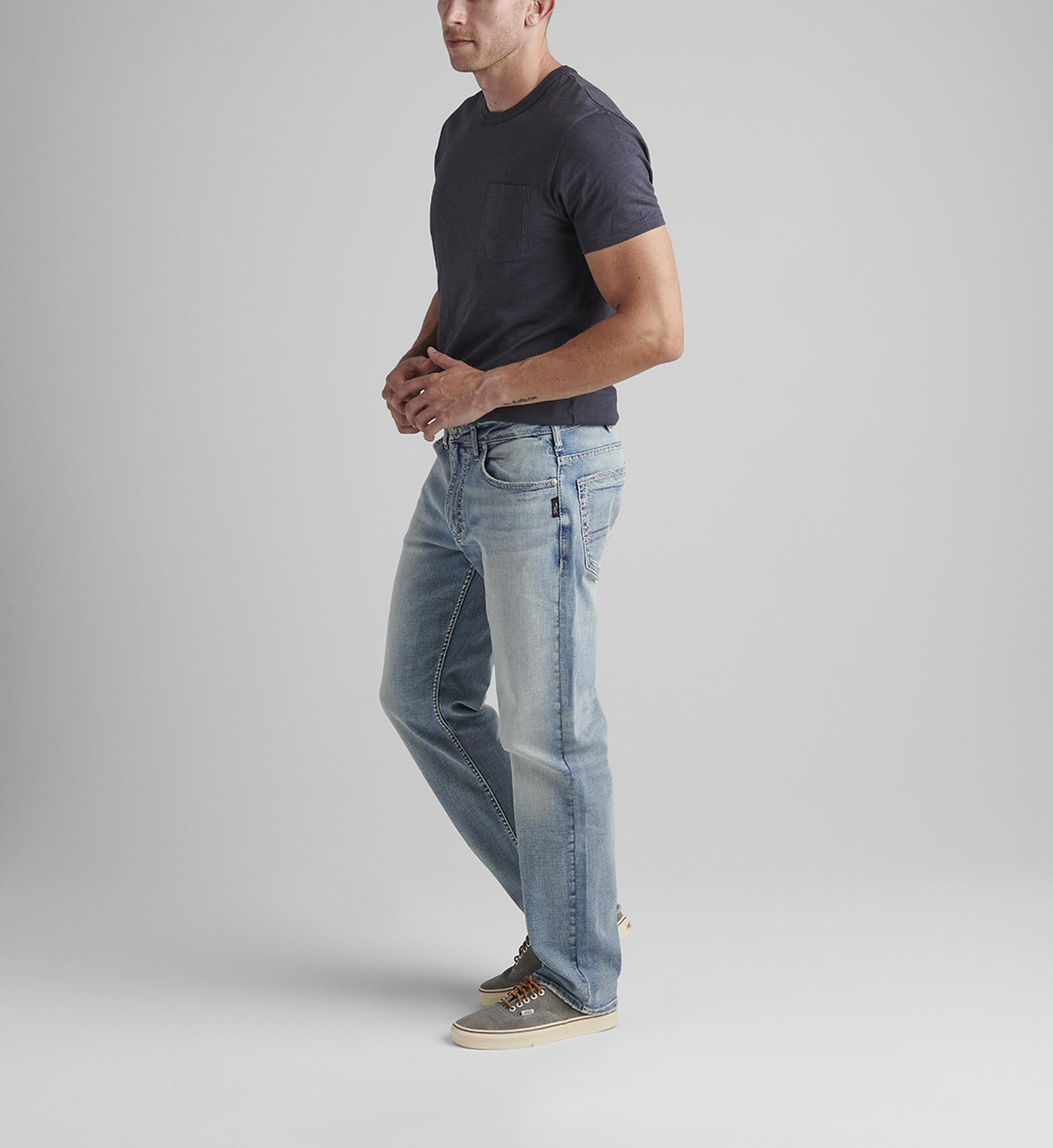 Buy Hunter Athletic Fit Tapered Leg Jeans for USD 88.00 | Silver Jeans ...