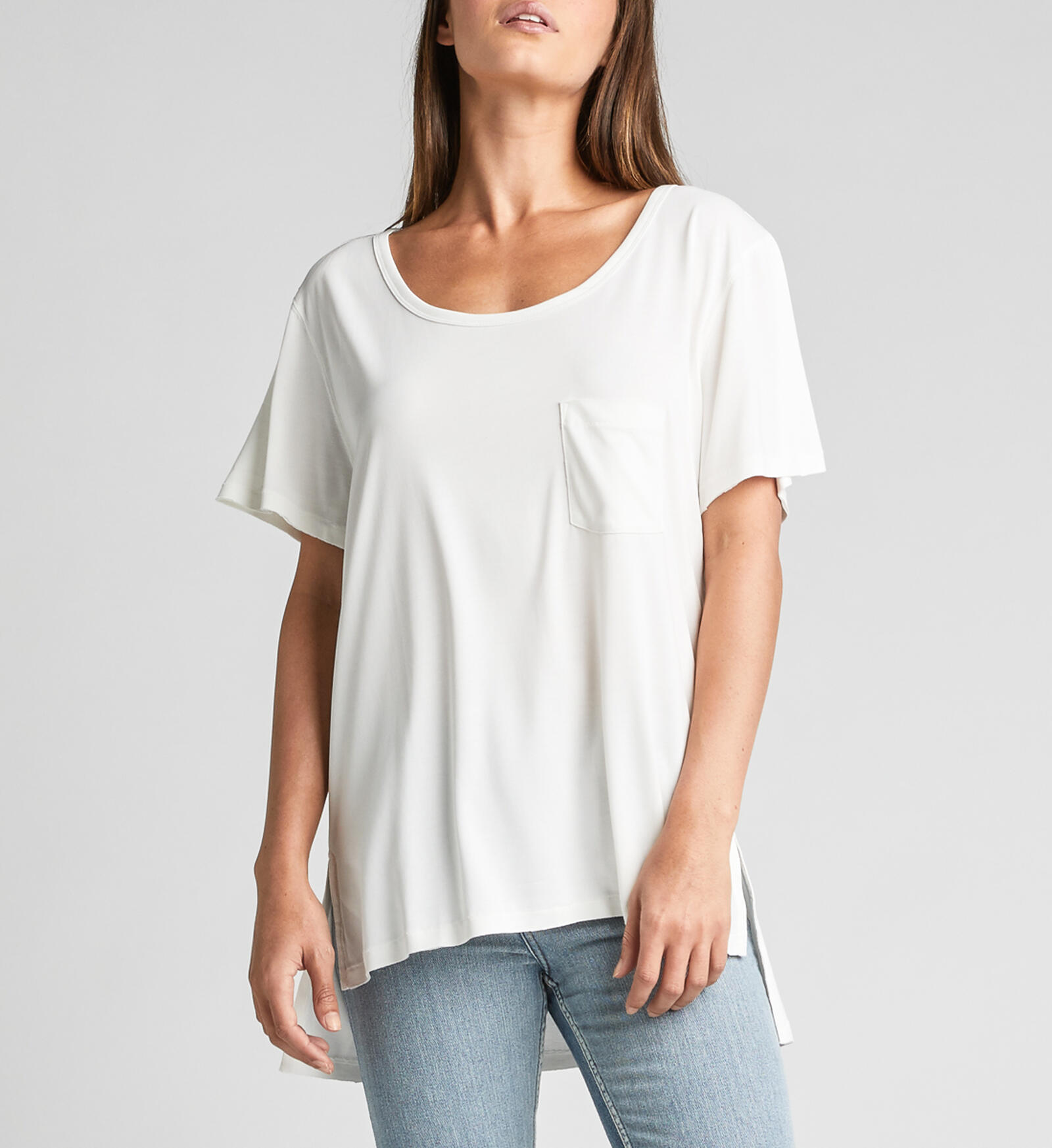 Buy Alua Split-Seam High-Low Tee for USD 44.00 | Silver Jeans US New