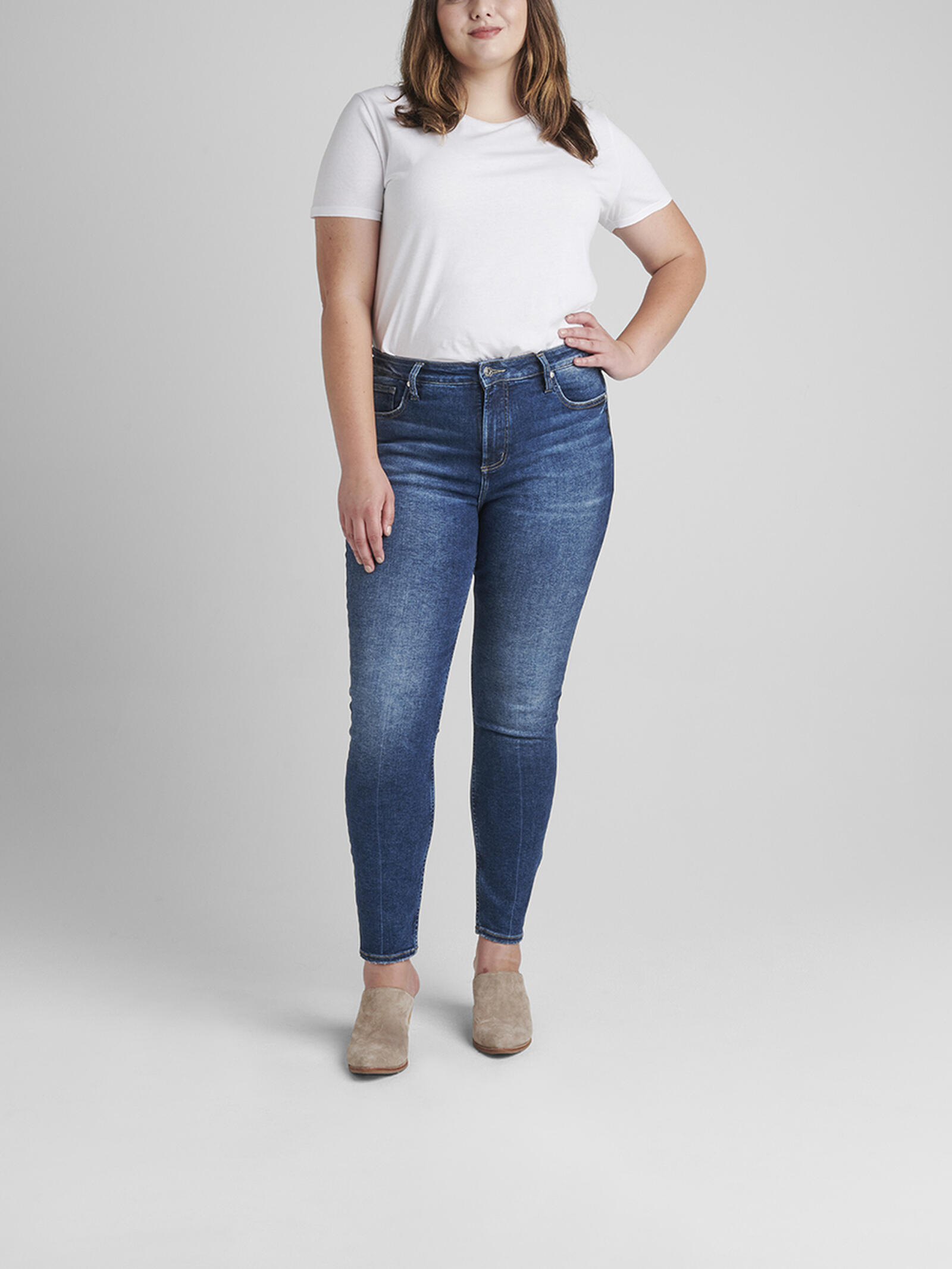 Buy Infinite Fit High Rise Skinny Jeans for USD 34.00 | Silver Jeans US New