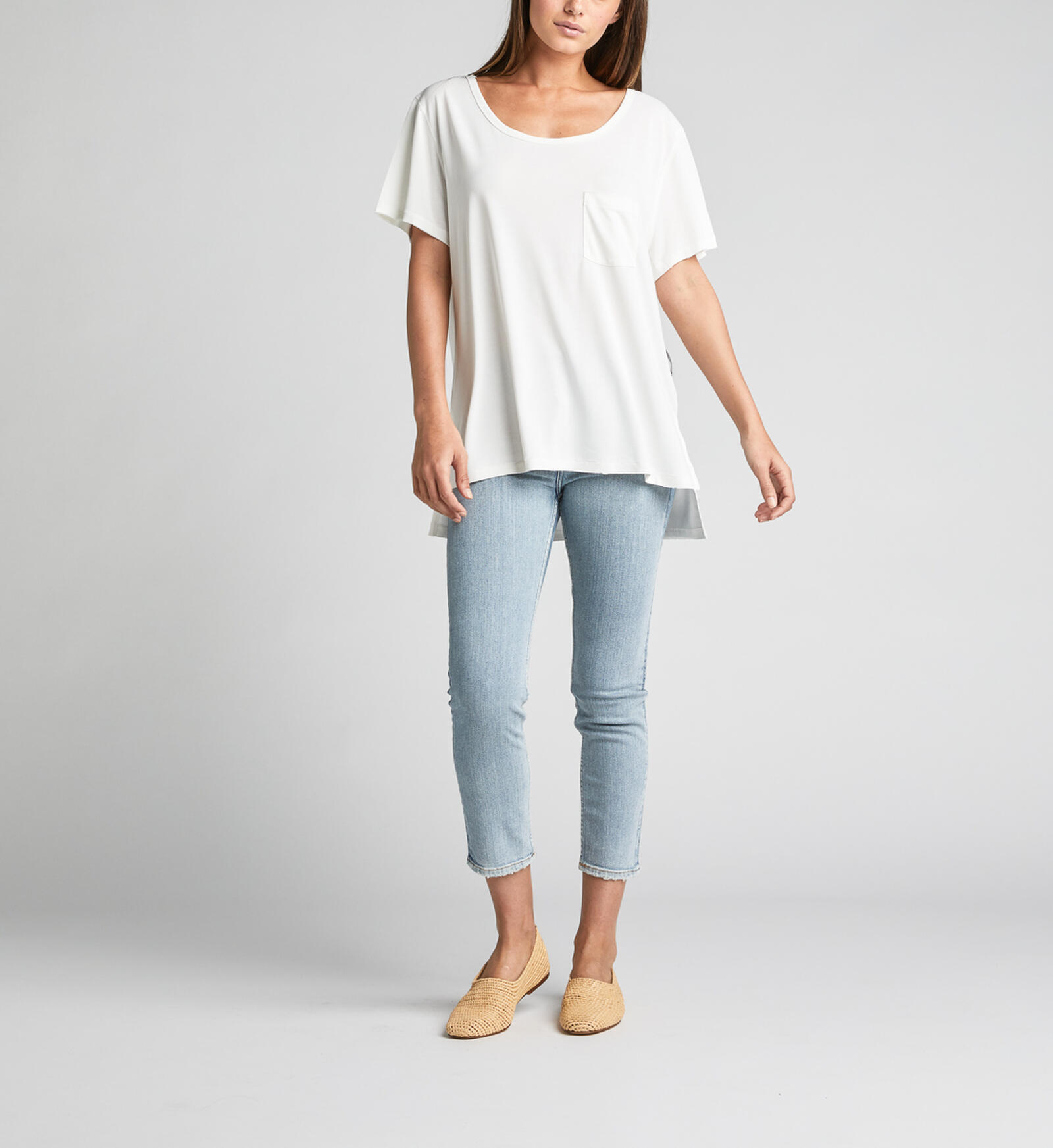 Buy Alua Split-Seam High-Low Tee for USD 44.00 | Silver Jeans US New