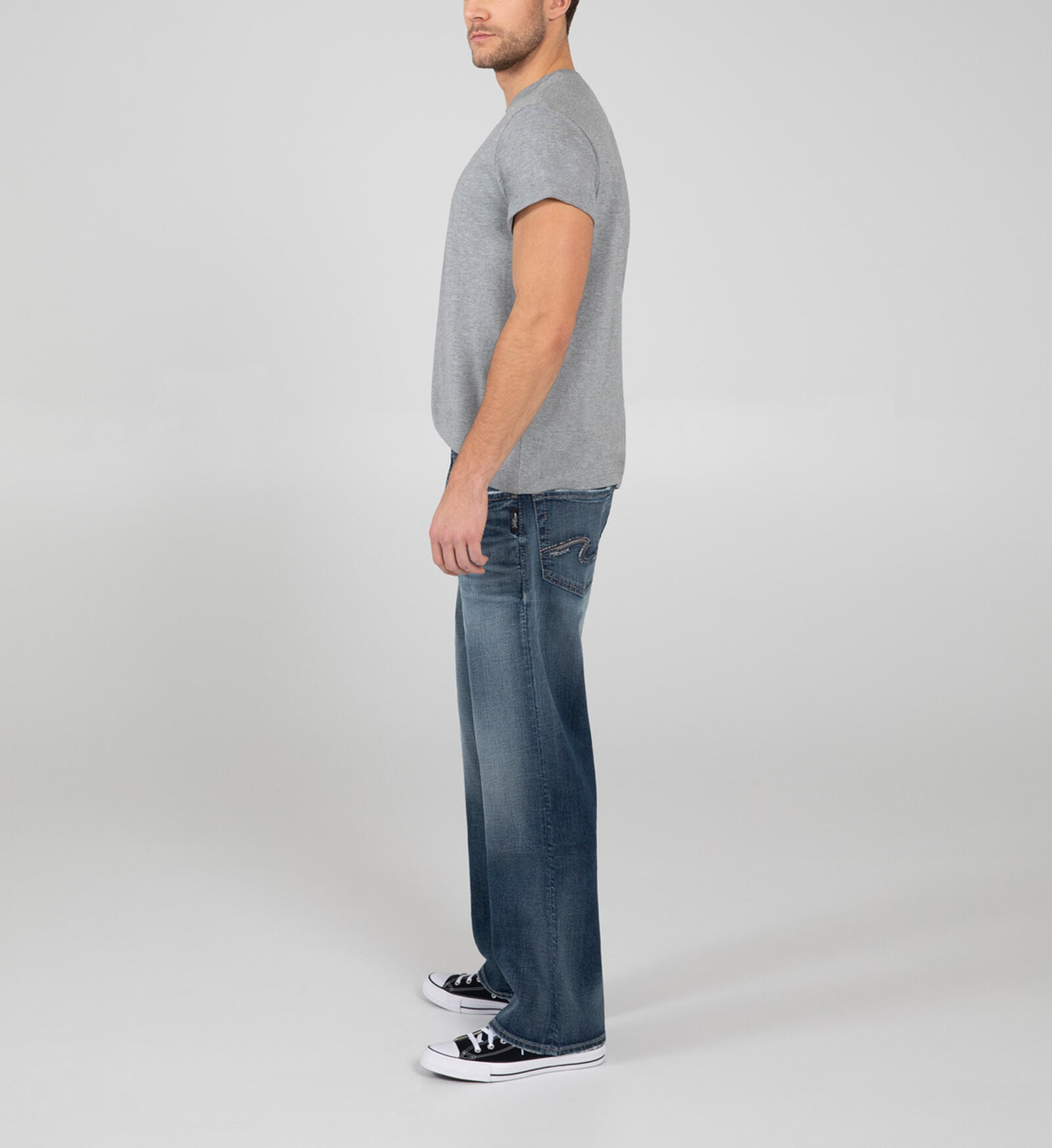 Buy Gordie Loose Fit Straight Leg Jeans For Usd 8900 Silver Jeans Us New