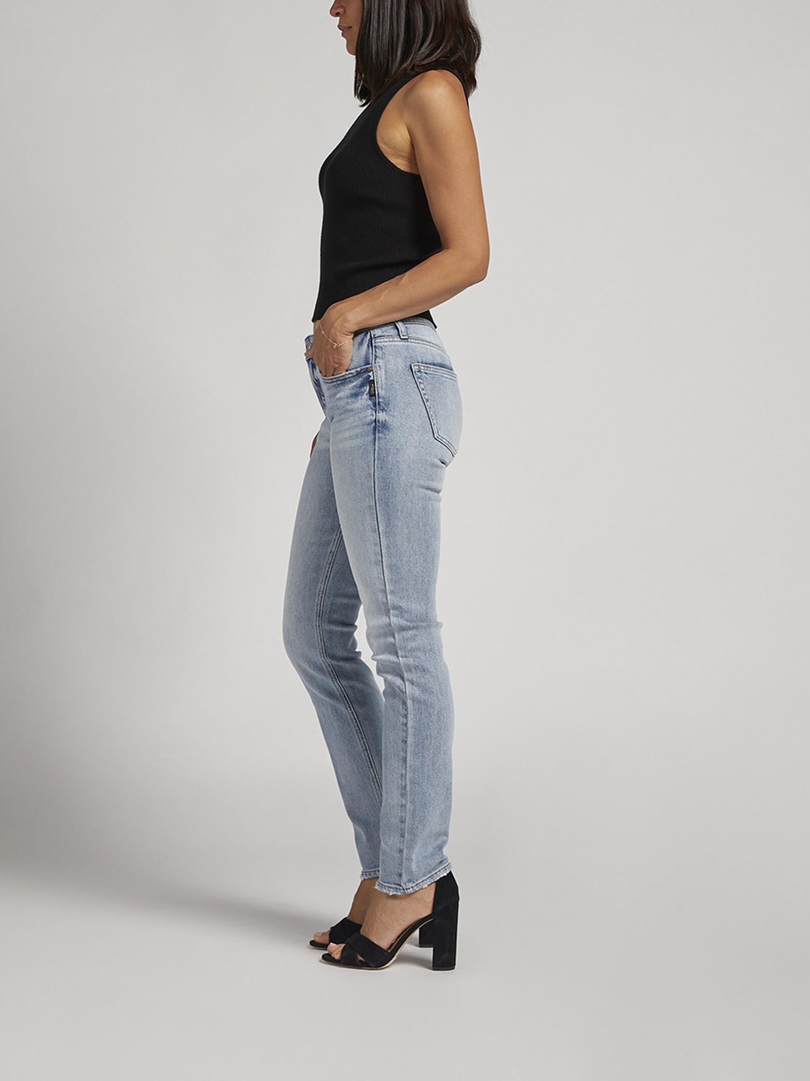 Most Wanted Mid Rise Straight Leg Jeans