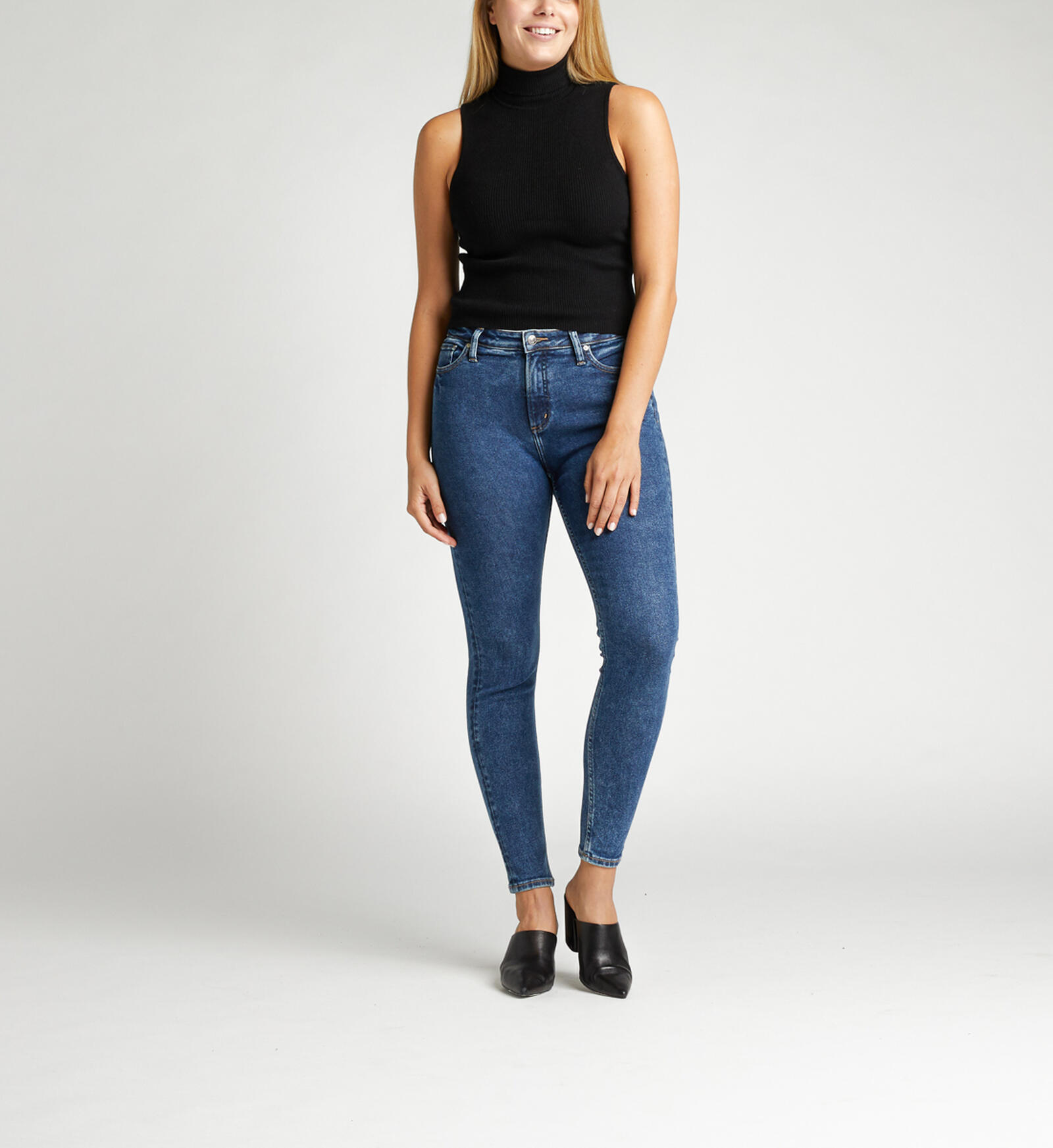 Buy High Note High Rise Skinny Jeans for USD 79.00 | Silver Jeans US New