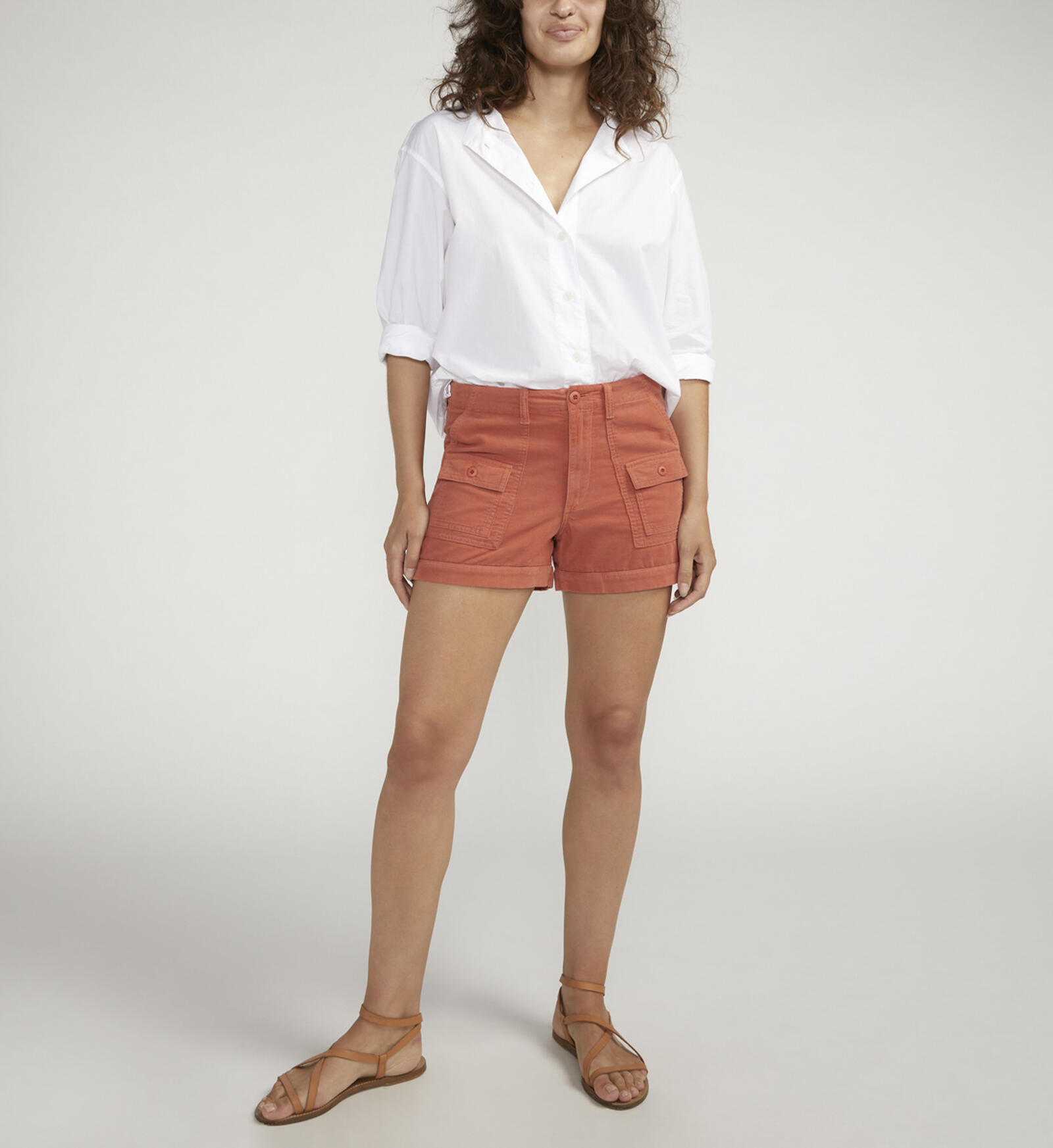 Buy High Rise Cargo Shorts for USD 29.00 | Silver Jeans US New